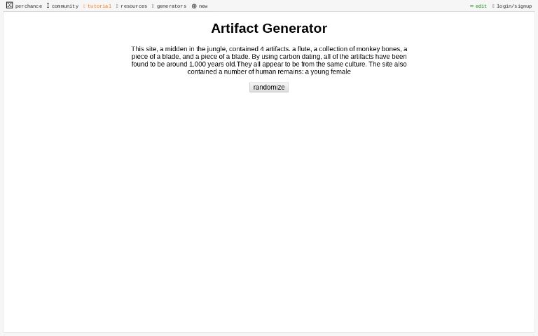 Artifact Generator