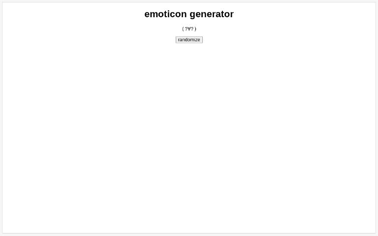 emoticon generator
