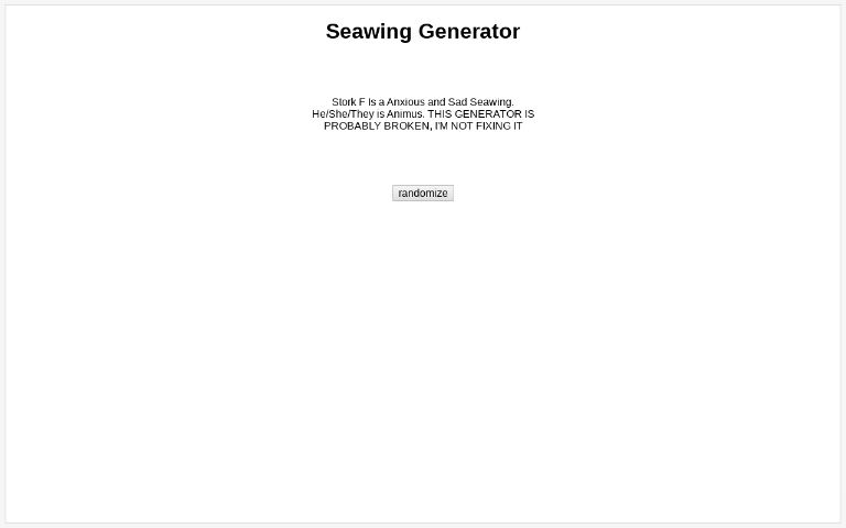 Seawing Generator
