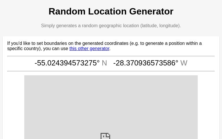 Random Location Generator (Geographic Coordinates)