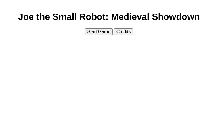 Joe the Small Robot: Medieval Showdown ― Perchance Generator