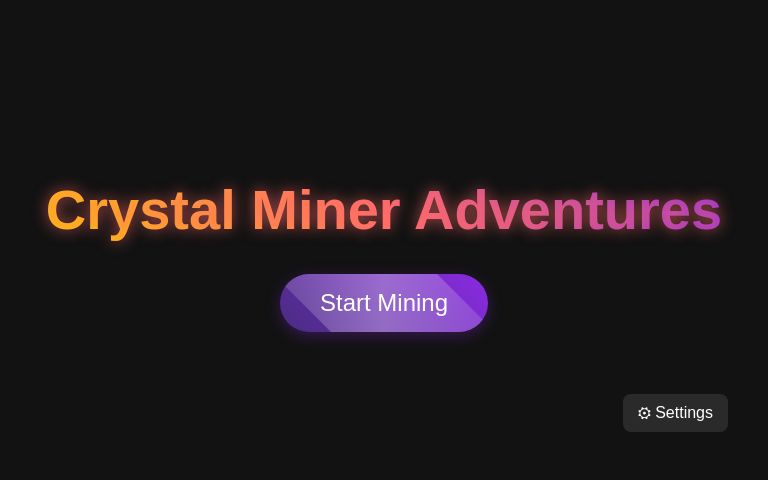 Crystal Miner Adventures ― Perchance Generator