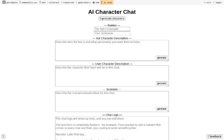 lab-rp ― Perchance Generator