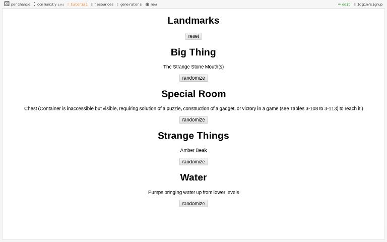 Landmarks ― Perchance Generator