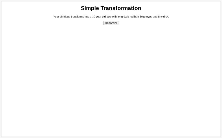 Simple Transformation ― Perchance Generator