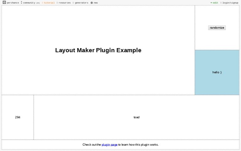 Layout Maker Plugin Example