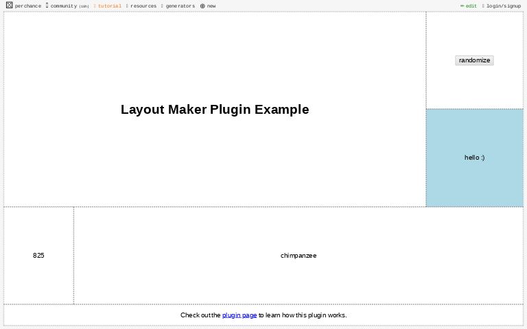 Layout Maker Plugin Example