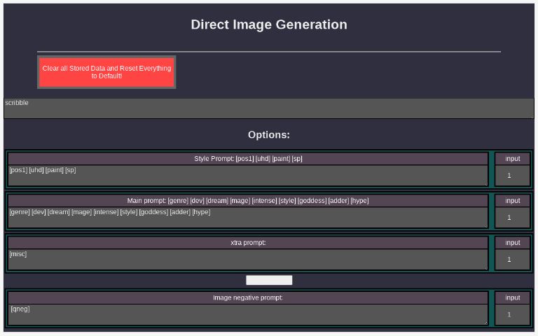Direct Image Generation
