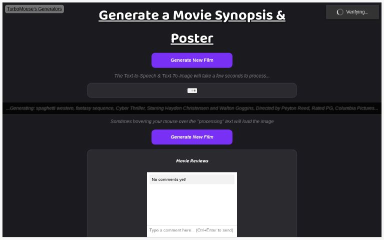 Movie Poster Generator