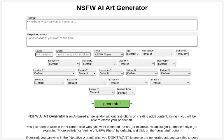 NSFW AI Art Generator