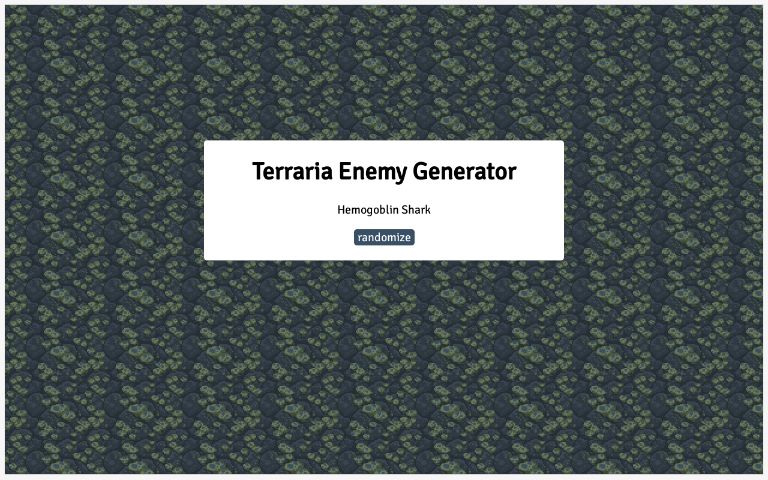 Terraria Enemy Generator