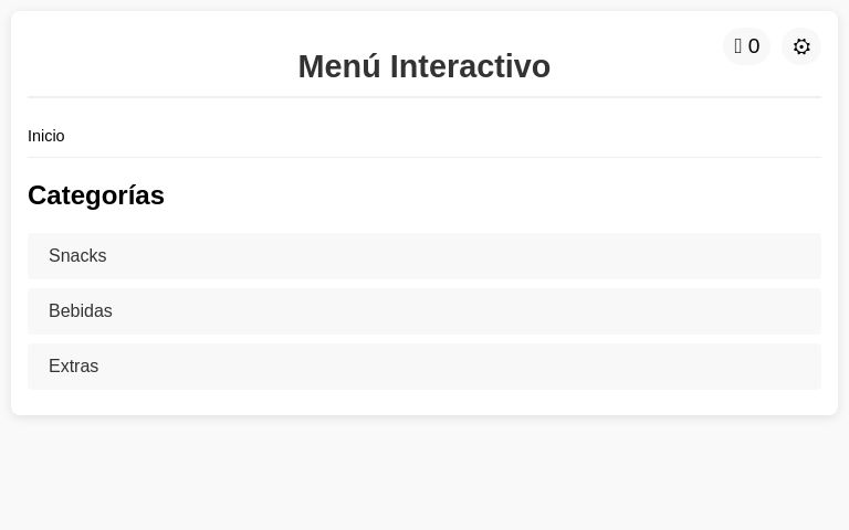 Menú Interactivo ― Perchance Generator