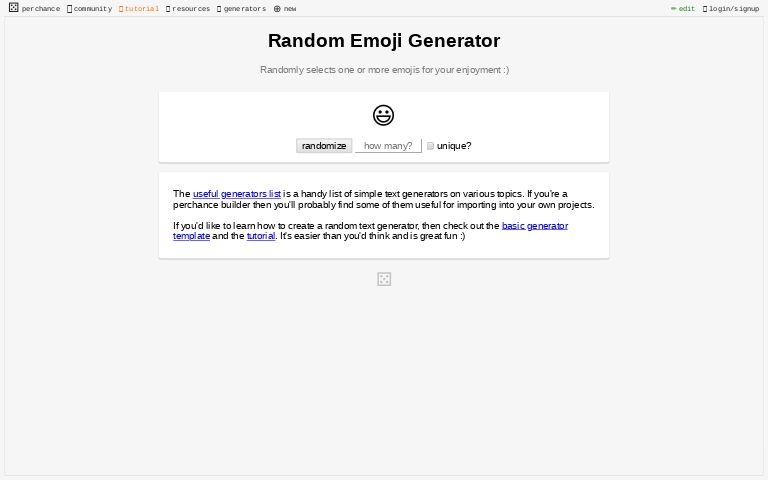 Random Emoji Generator