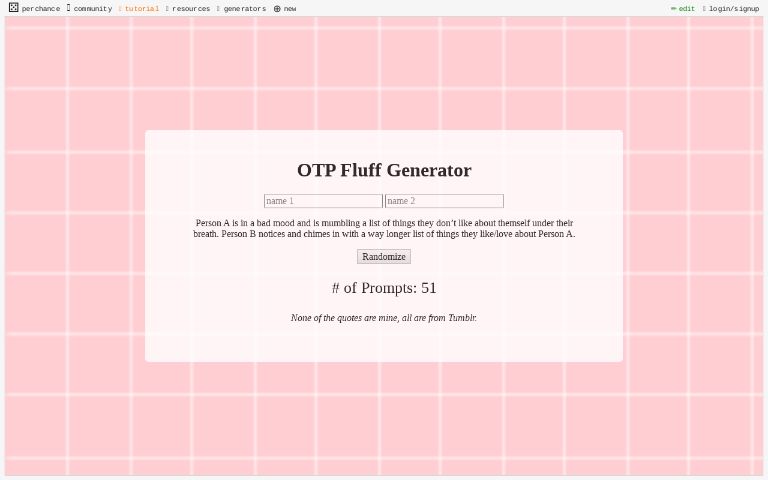OTP Fluff Generator