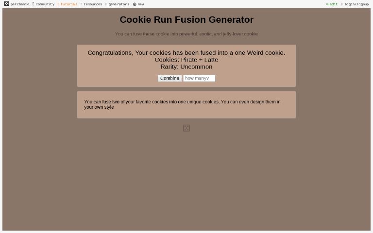 Cookie Run Fusion Generator