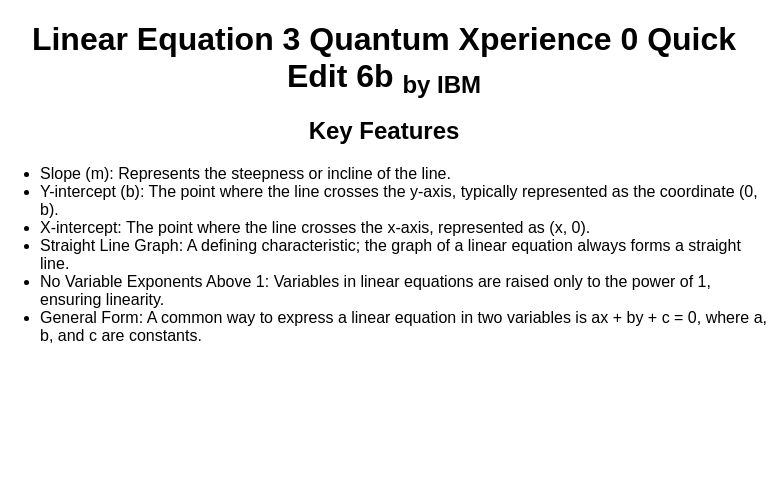 Linear Equation 3 Quantum Xperience 0 Quick Edit 6b by IBM ― Perchance Generator