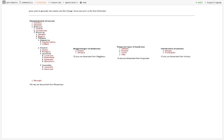 Wc Family Tree 2nd ― Perchance Generator