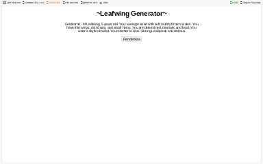~Leafwing Generator~