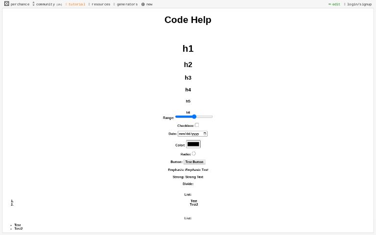 Code Help ― Perchance Generator