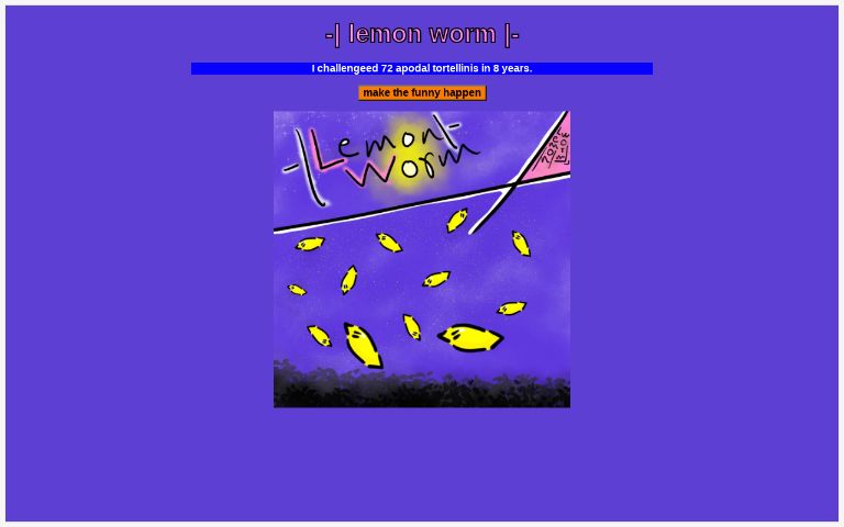 -| lemon worm |- ― Perchance Generator