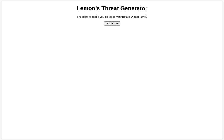 Lemon's Threat Generator