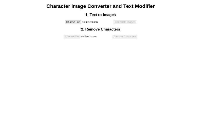 Character Image Converter and Text Modifier ― Perchance Generator