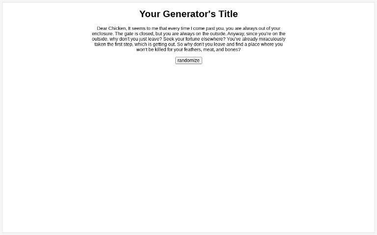 Letters1 ― Perchance Generator