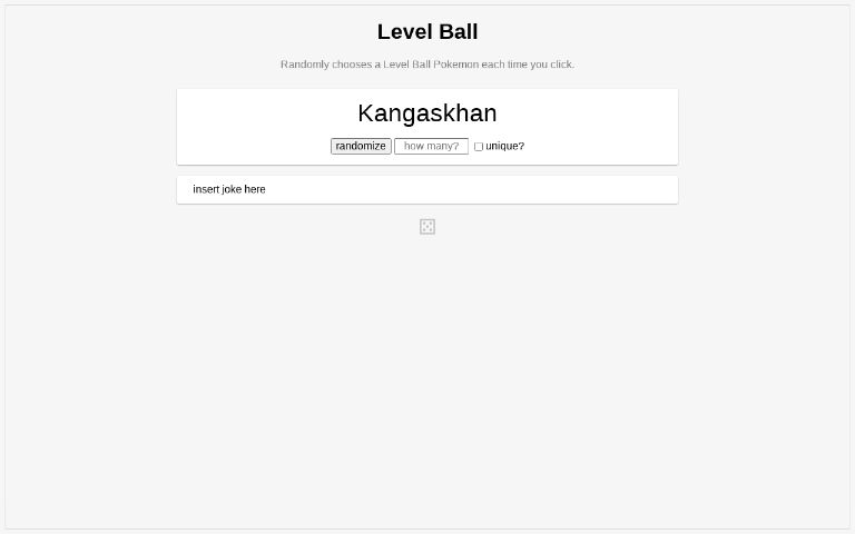 Level Ball ― Perchance Generator