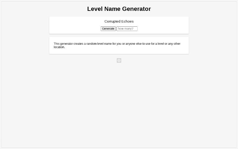 Level Name Generator