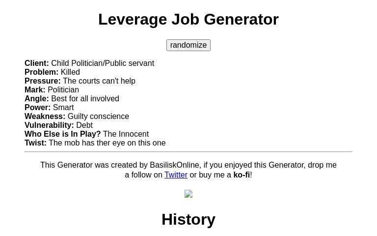 Leverage Job Generator
