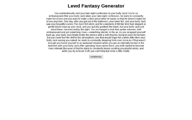 Lewd Fantasy Generator