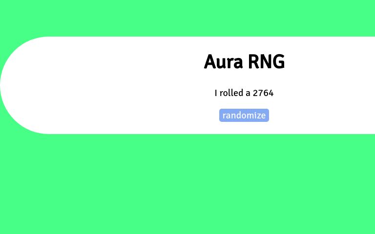 Aura RNG ― Perchance Generator