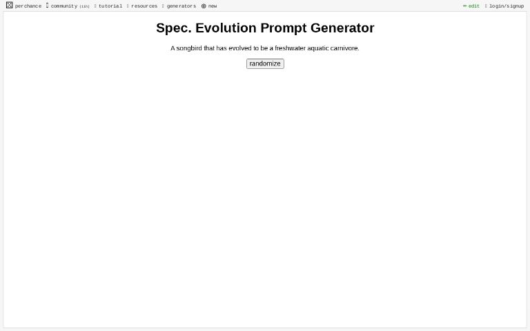 Spec. Evolution Prompt Generator