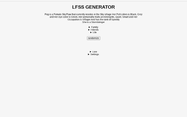 LFSS GENERATOR