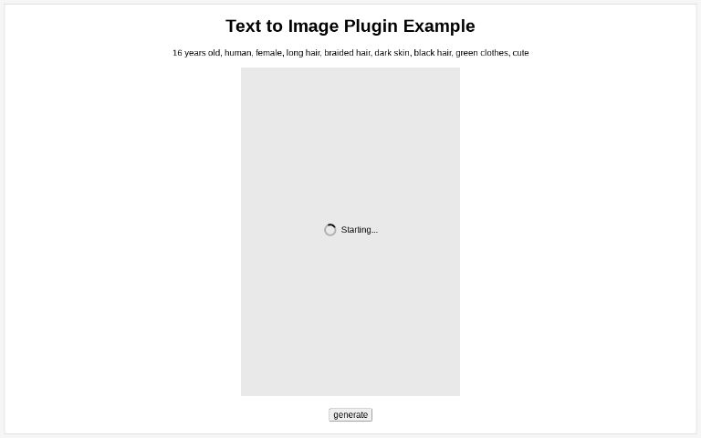 Text to Image Plugin Example