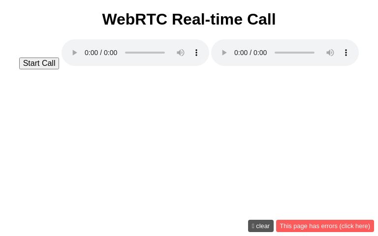 WebRTC Real-time Call ― Perchance Generator