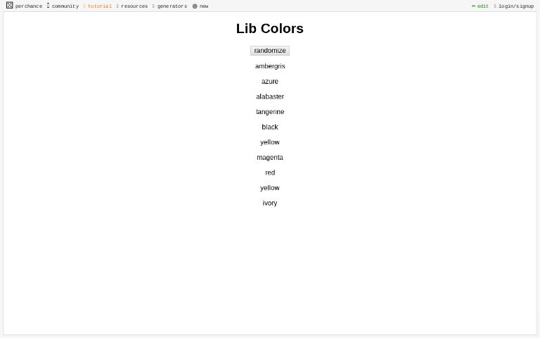 Lib Colors ― Perchance Generator