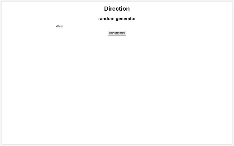 Direction ― Perchance Generator
