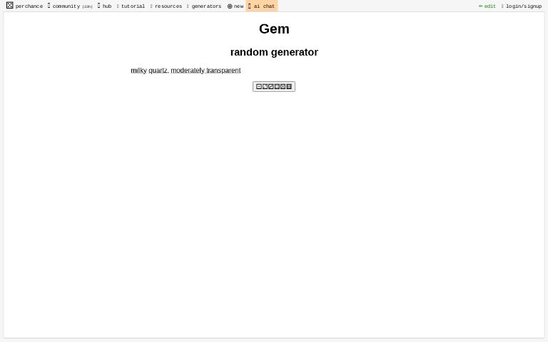 Gem ― Perchance Generator