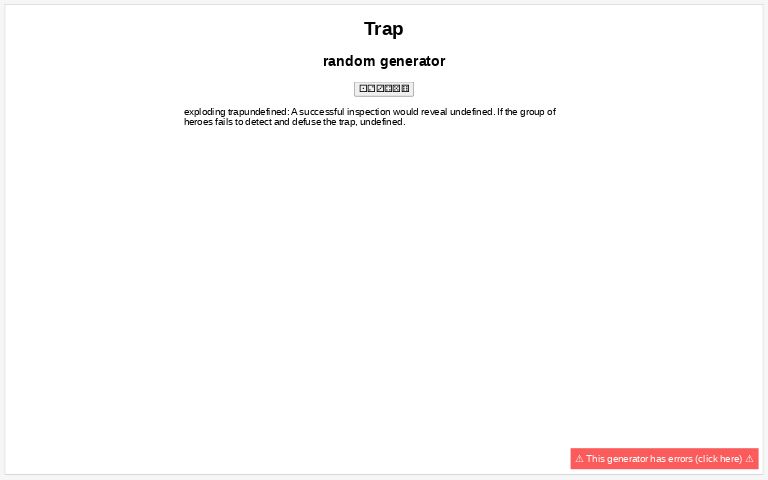 Trap ― Perchance Generator