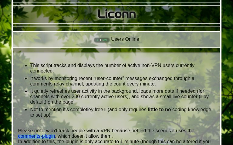 🟢 User Counter ― Perchance Generator