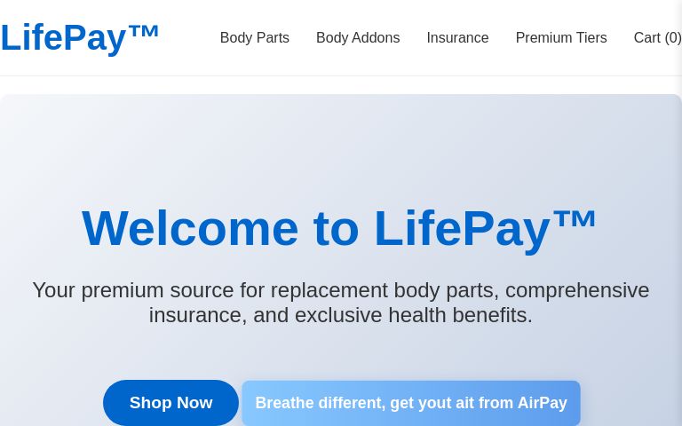 Welcome to LifePay™ ― Perchance Generator