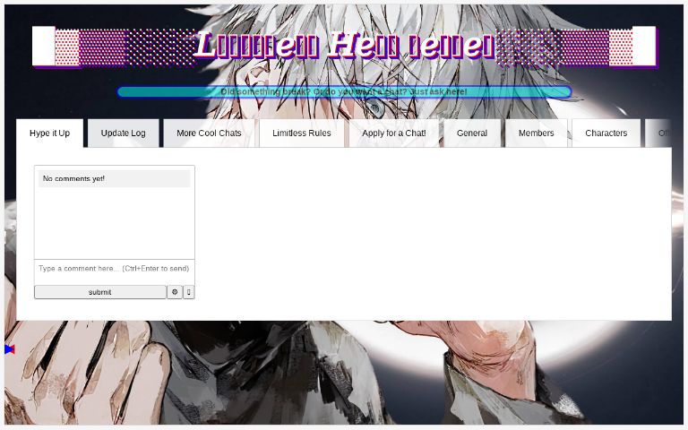 𝐿𝒾𝓂𝒾𝓉𝓁𝑒𝓈𝓈 𝐻𝑒𝓁𝓅 𝒞𝑒𝓃𝓉𝑒𝓇 ― Perchance Generator