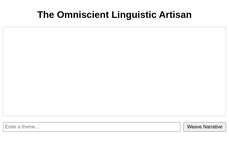 linguistic-artisan- ― Perchance Generator