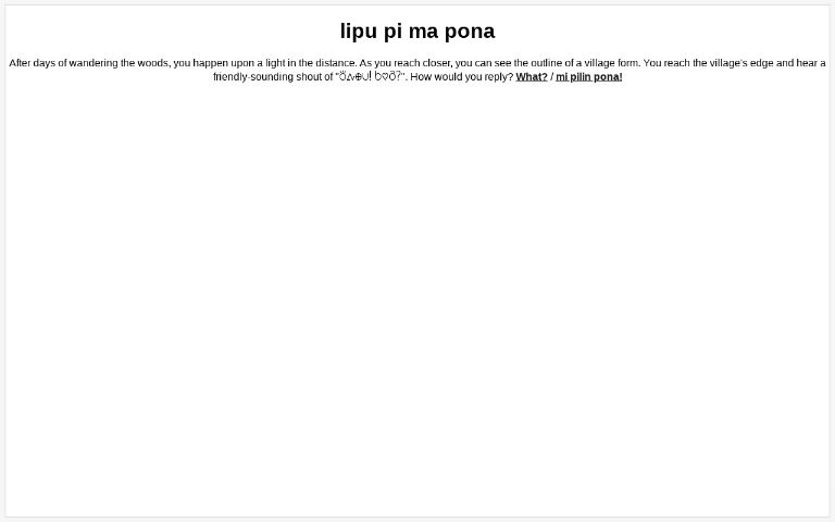 lipu pi ma pona ― Perchance Generator