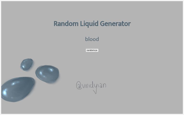 Random Liquid Generator