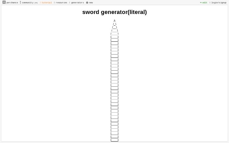 sword generator(literal)