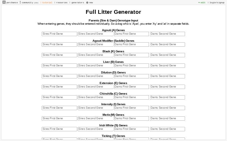 Full Litter Generator