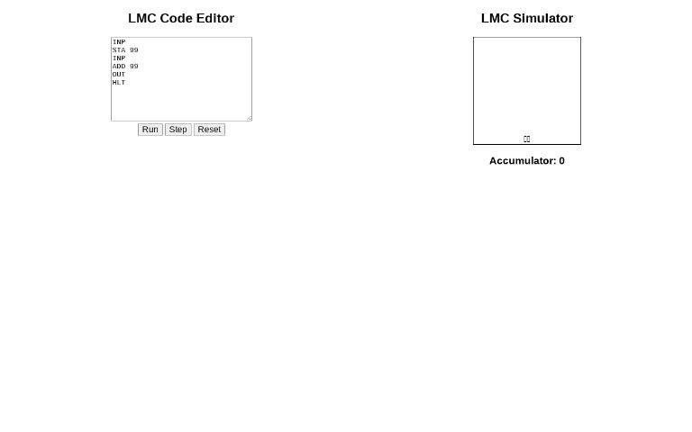LMC Code Editor ― Perchance Generator