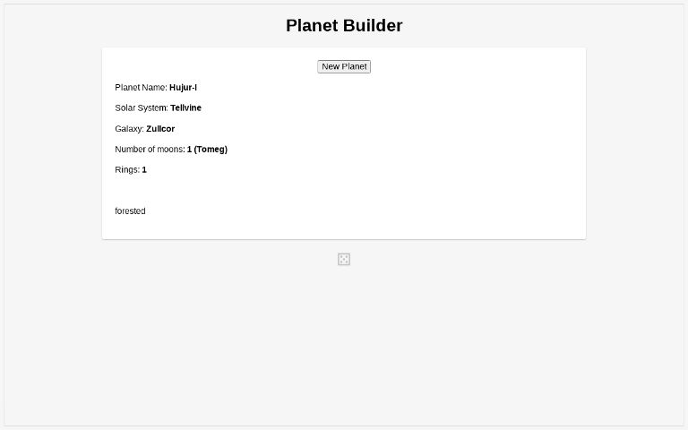 Planet Builder ― Perchance Generator
